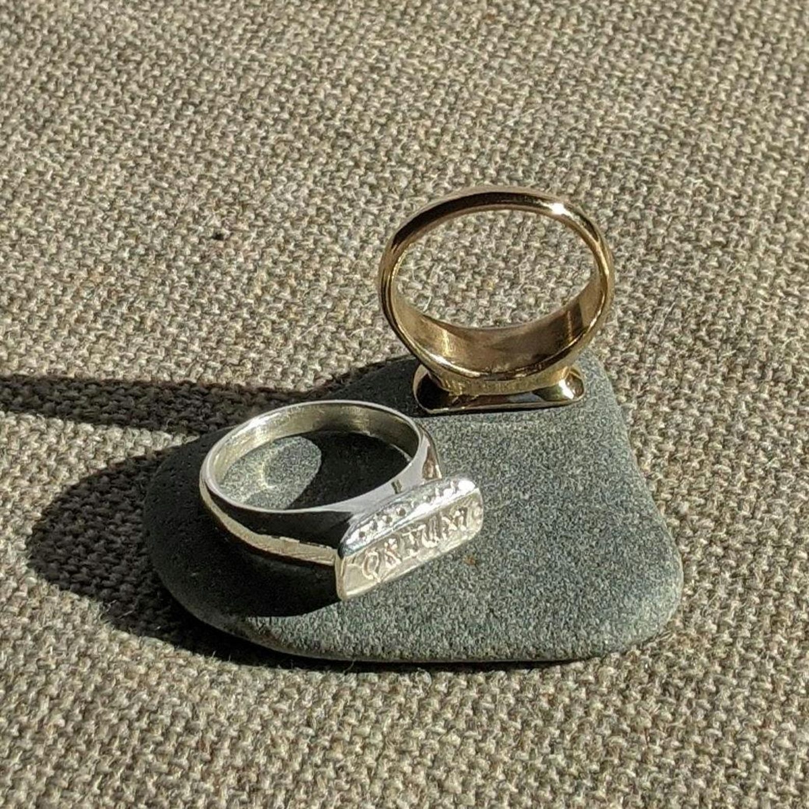 Latin Text Signet Ring - Etsy