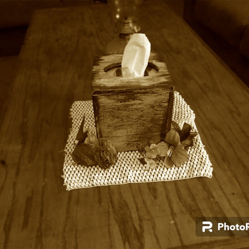Wooden Tissue Box Cover - Etsy