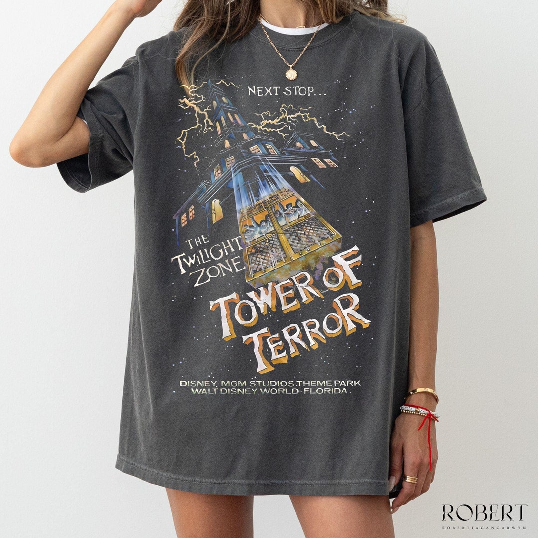 Disney Retro Tower of Terror Shirt, Twilight Zone Shirt, Disney Rides ...