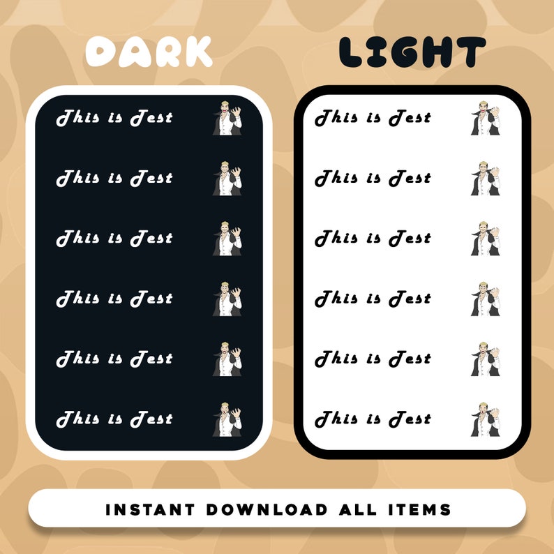 Man Emotes Theme Bundle Set 18 Sizes for Twitch in 6 Different ...