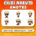 Chibi Naruto Emotes Bundle Set 18 Sizes for Twitch in 6 Different ...