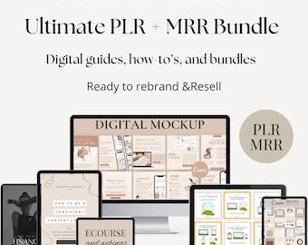 Ultimate PLR MRR Bundle Ideal for Passive Income, Plr Mrr Digital ...