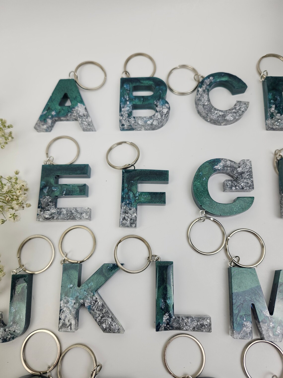 Resin Letter Alphabet Keychain , Personalized Comfort Gift - Etsy