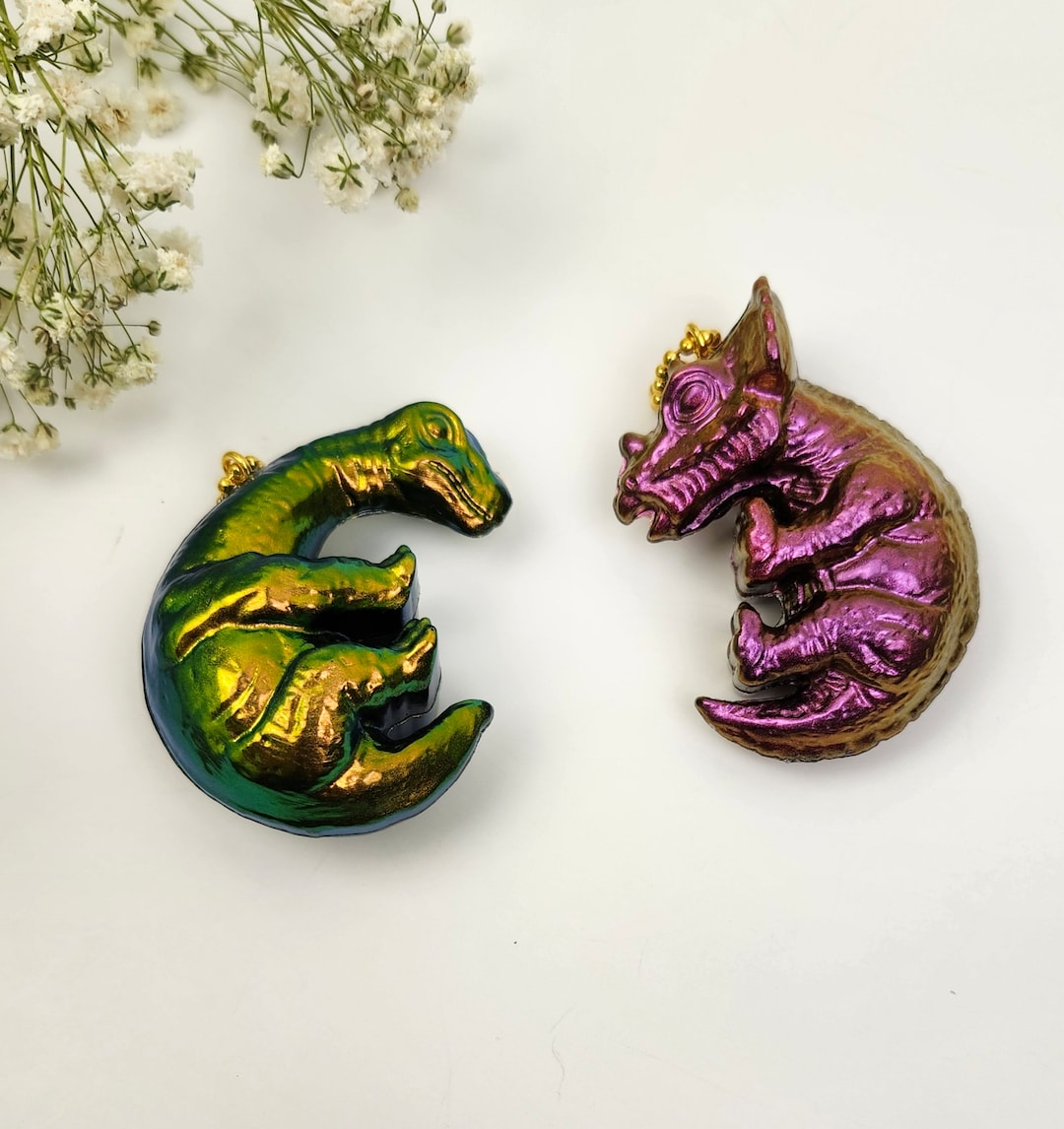 Resin Dinosaur Keychain: Party Favor Gift - Etsy