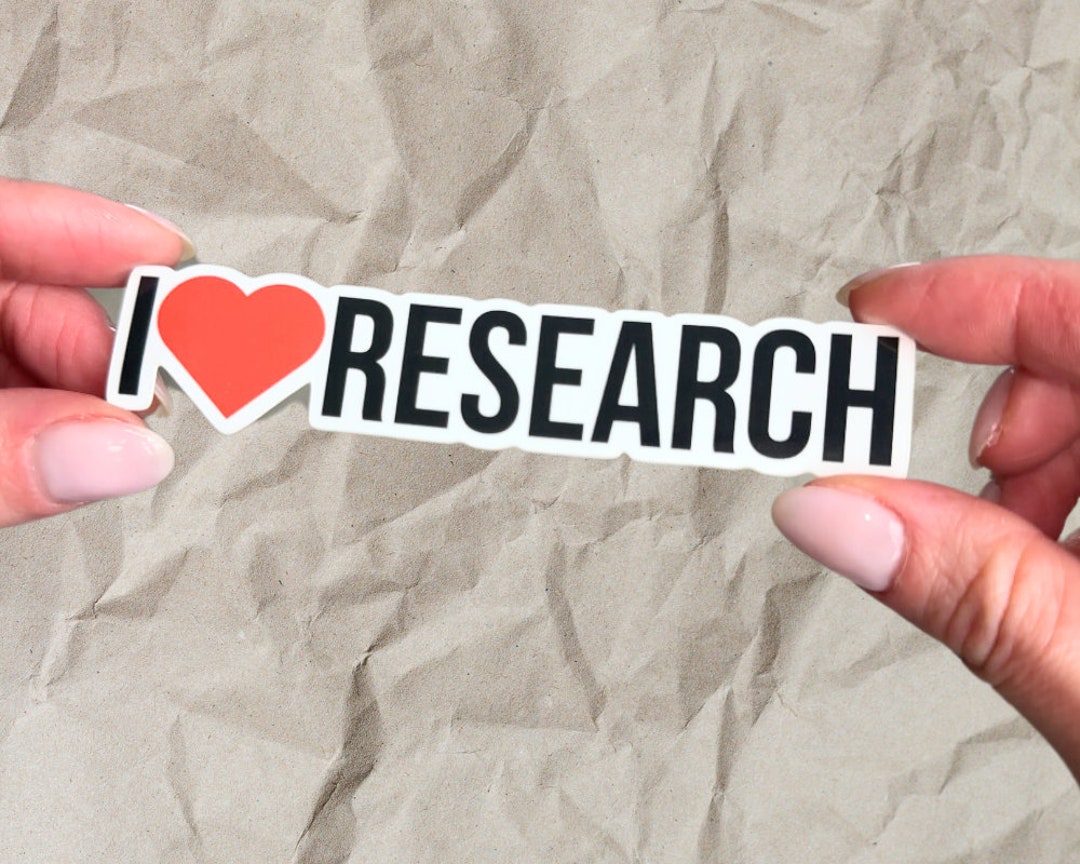 I Love Research Sticker, I Heart Research Sticker, Research Sticker ...