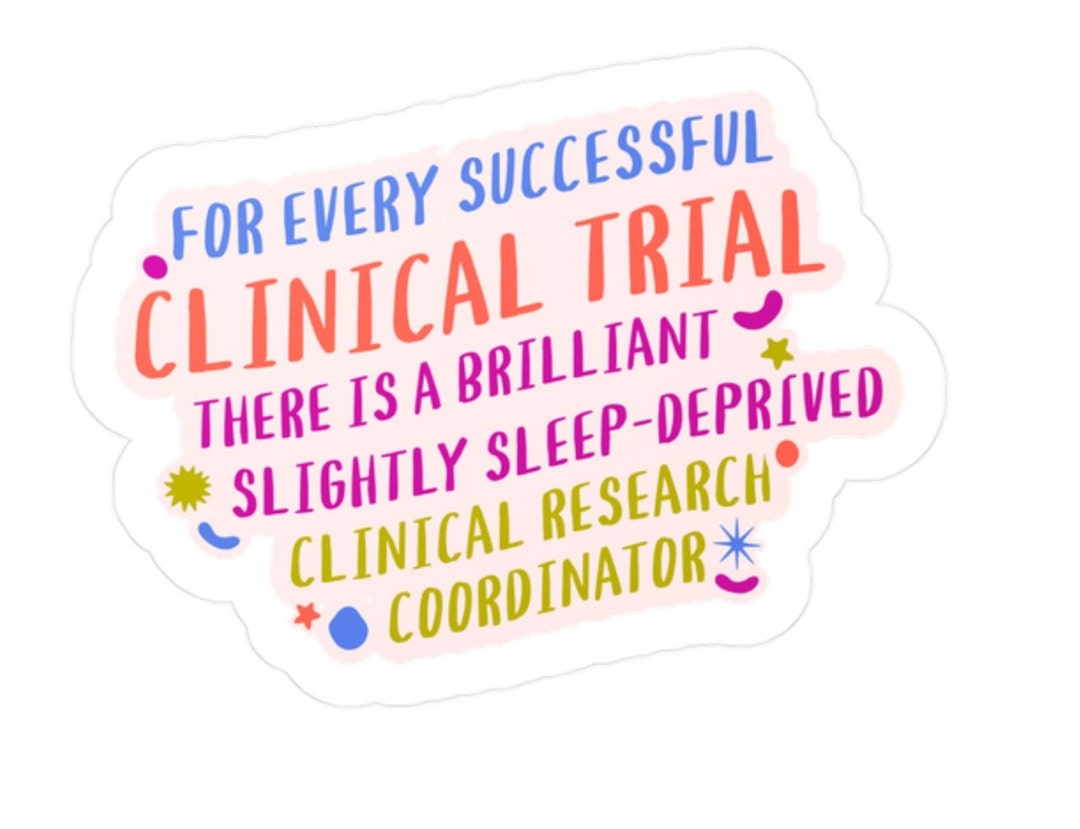 Clinical Research Sticker, Kiss-cut Vinyl Decal, Slightly Sleep ...