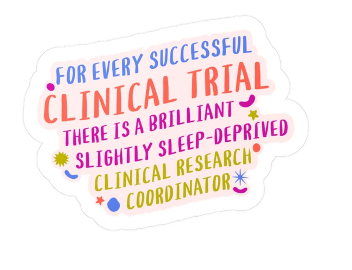 Clinical Research Sticker, Kiss-cut Vinyl Decal, Slightly Sleep ...