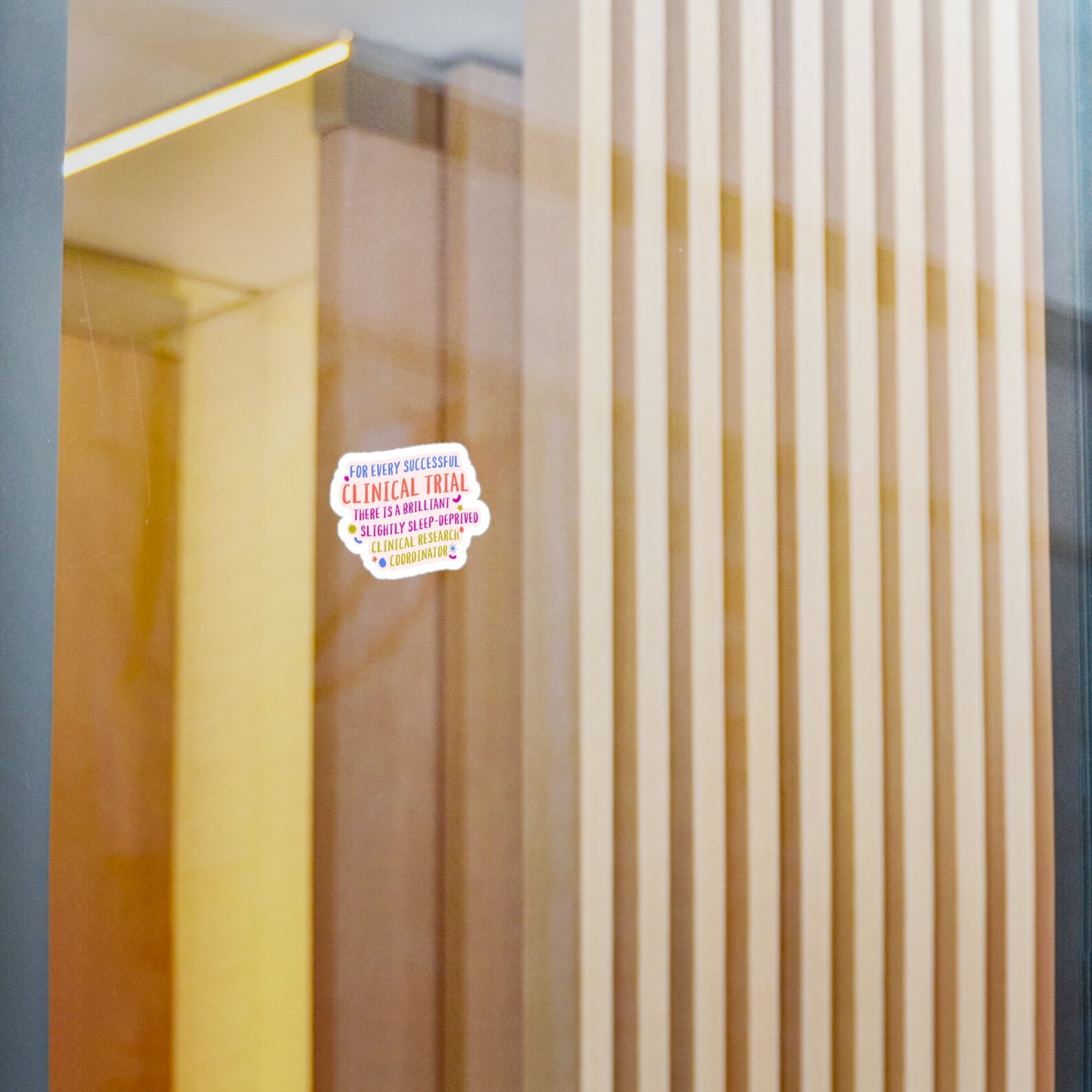 Clinical Research Sticker, Kiss-cut Vinyl Decal, Slightly Sleep ...