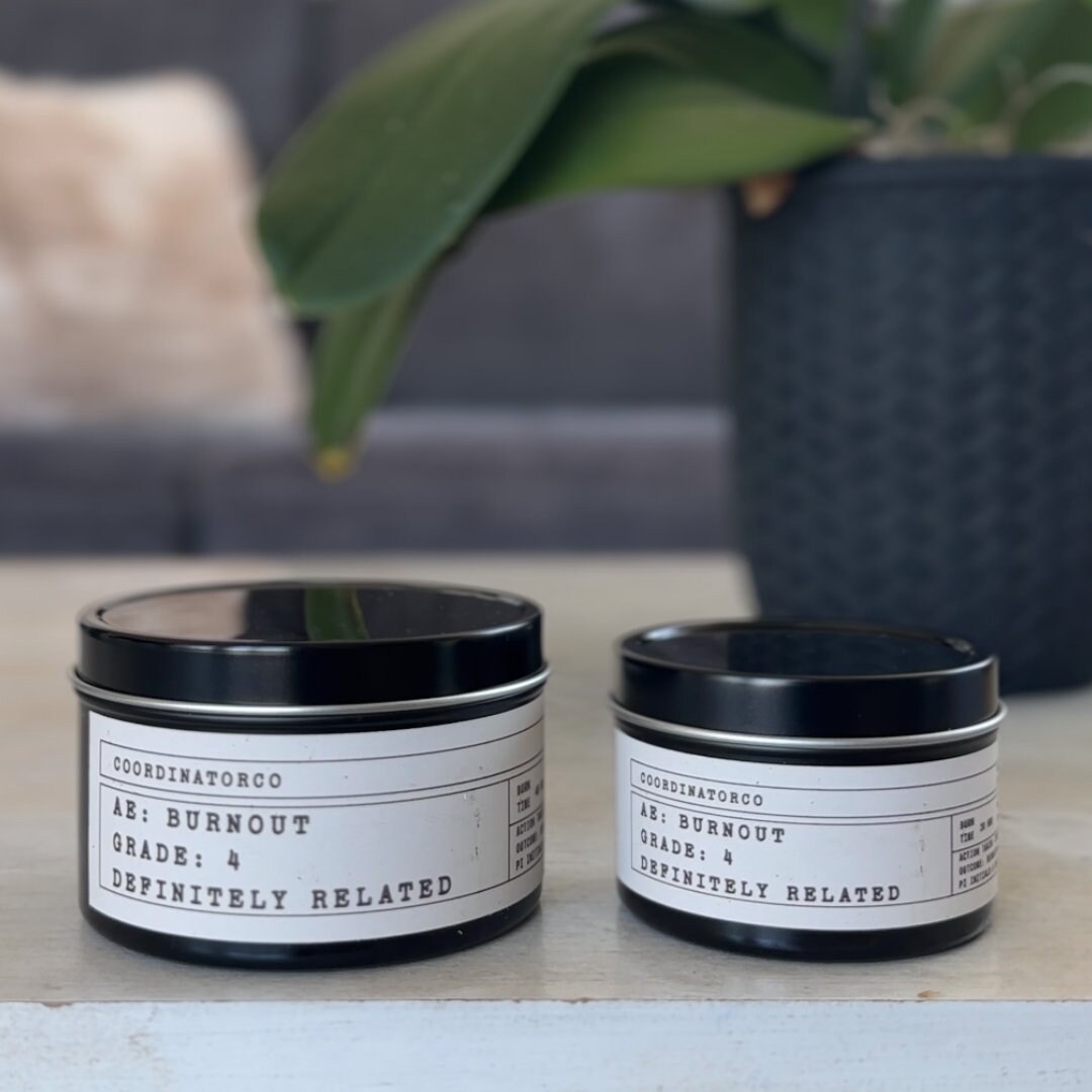 Clinical Research AE Burnout Candle 4oz, Research Gift, Research Nurse ...