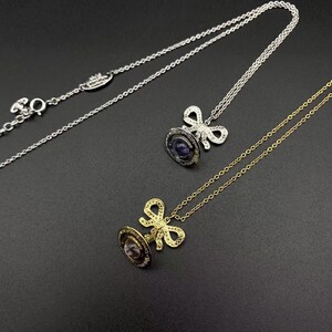 Vivienne Westwood Saturn Ribbon Bow Necklace - Etsy