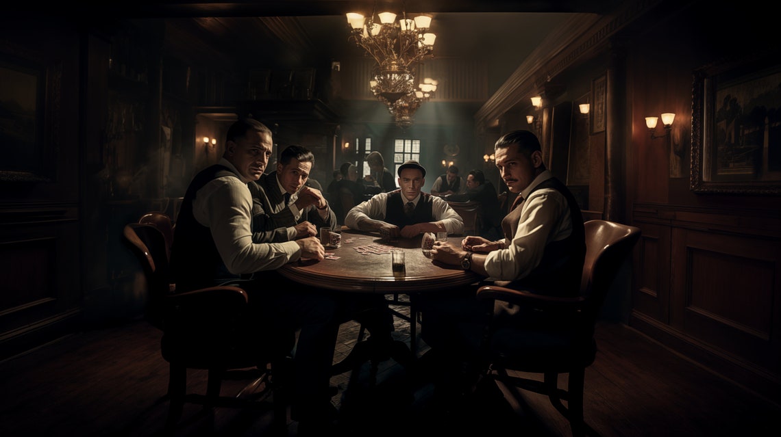 1940s Gangsters Playing Cards, Digital Print 16:9 (FULL HD) - Etsy