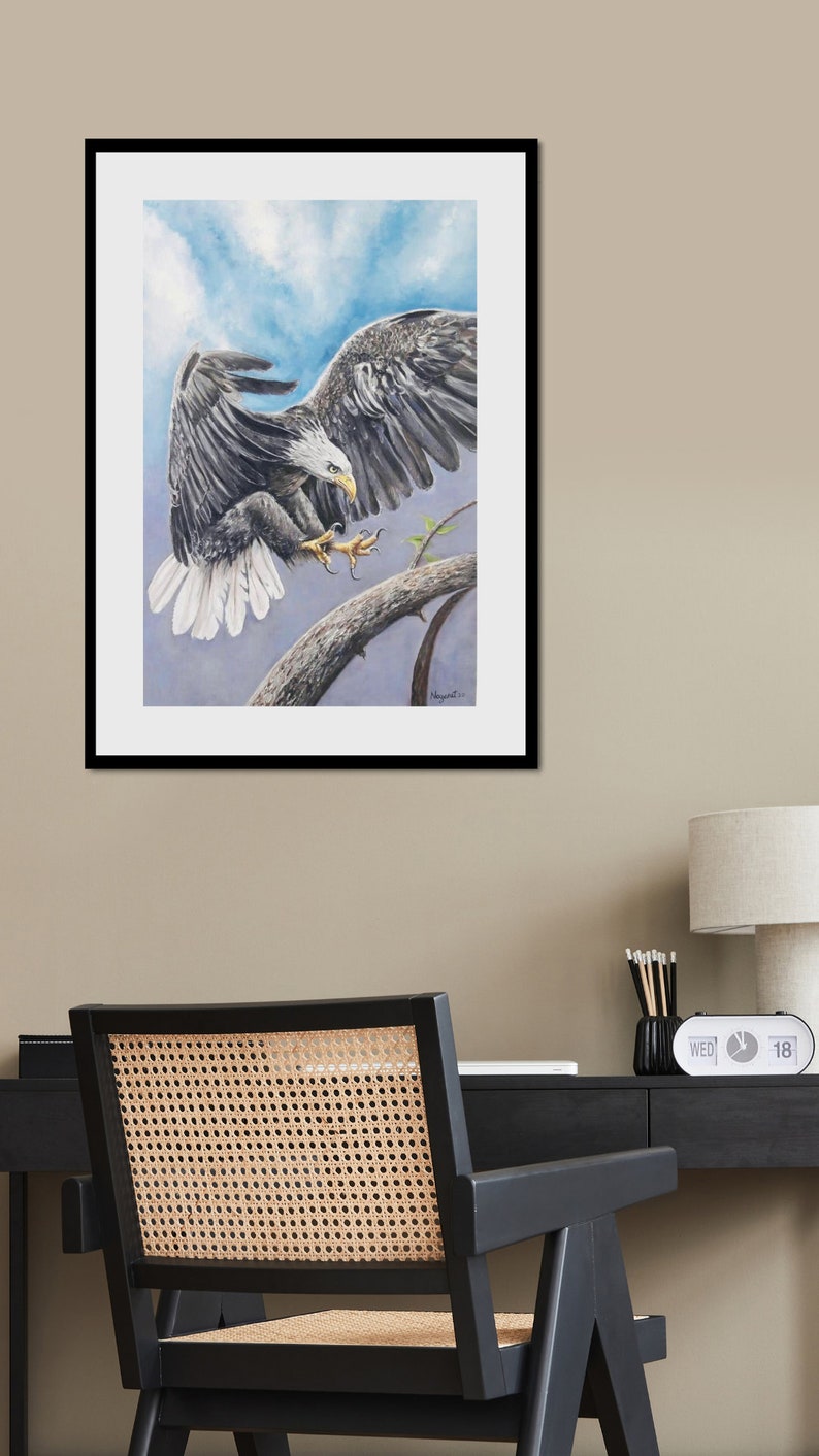 Eagle/ Eagle, Original Oil Painting, Art Work, Realism, Oil on Canvas ...