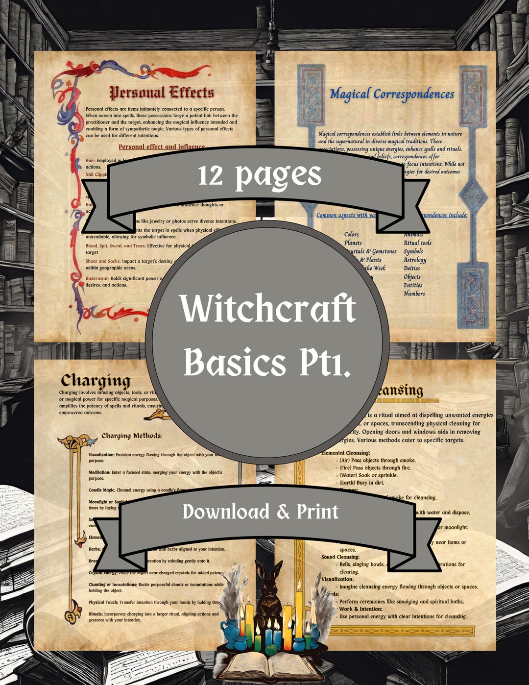 Witchcraft Basics Pt1, BOS Pages, Grimoire Pages, Spell Book, Wiccan Spells, Solitary Witch ...