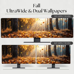 Cozy Fall Wallpaper for Ultrawide and Dual Monitors High-resolution ...
