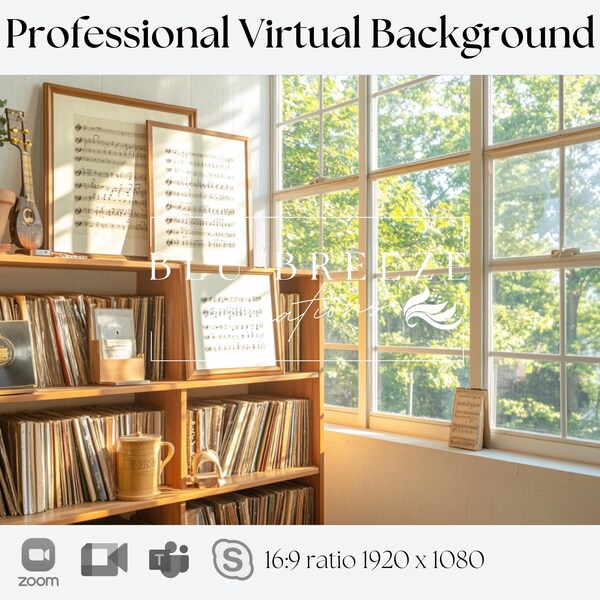 Early Fall Virtual Background Compatible With Zoom, Teams, Facebook ...