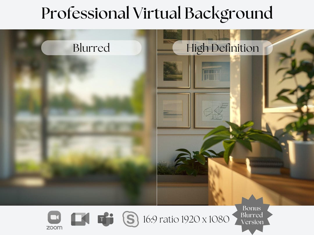 Virtual Background | Compatible With Zoom, Teams, Webex, Skype, Google ...