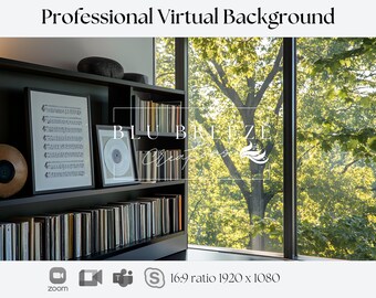 Music Themed Virtual Background Compatible With Zoom, Teams, Webex ...