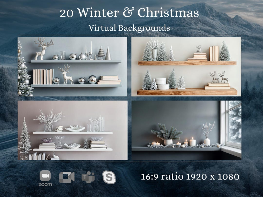 20 Winter and Christmas Backgrounds for Video Calls | Compatible With ...