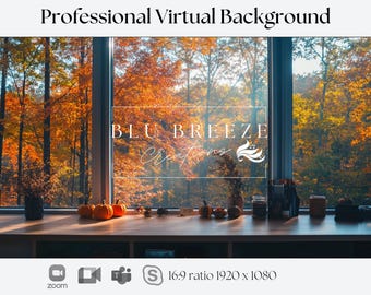 Fall Virtual Background Compatible With Zoom, Teams, Webex, Skype ...