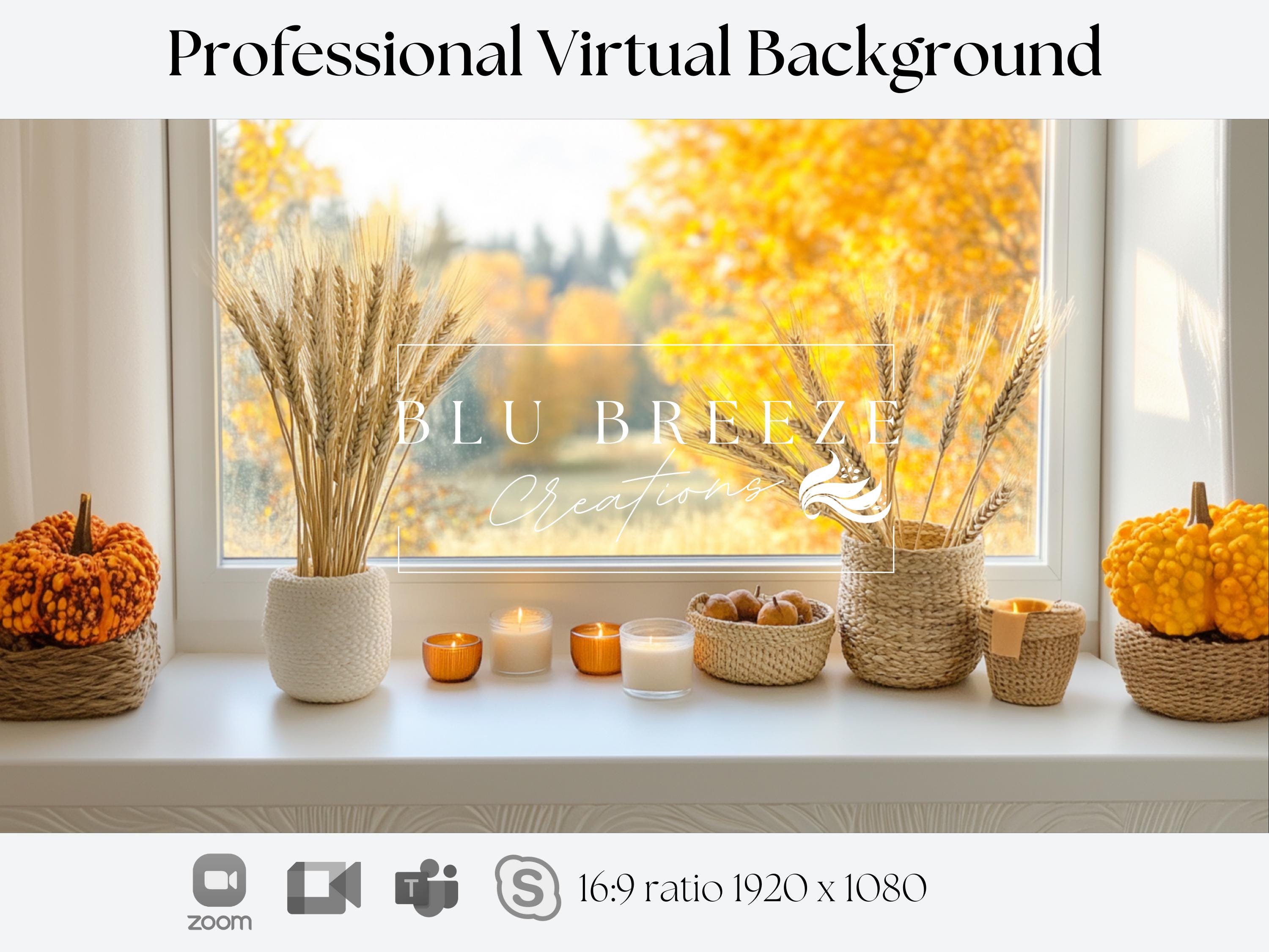 Fall Virtual Background Compatible With Zoom, Teams, Webex, Skype ...