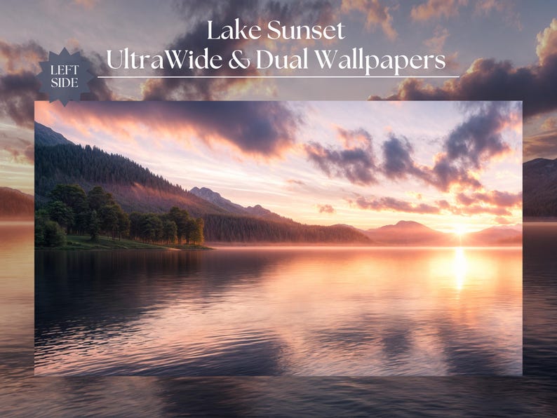 Lake Horizon Ultrawide and Dual Monitor Wallpaper High-resolution ...