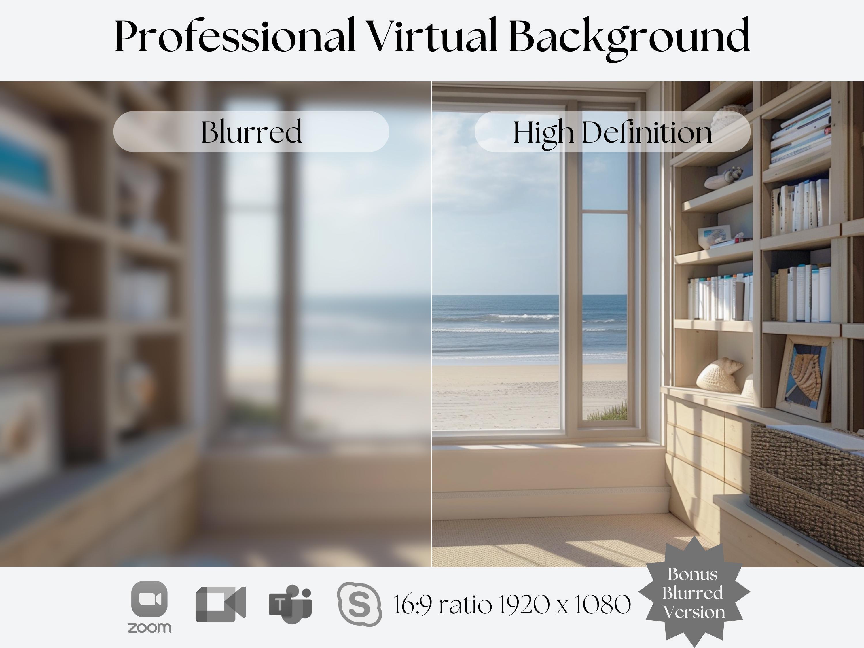 5 Beach House Virtual Backgrounds | Compatible With Zoom, Teams, Webex ...