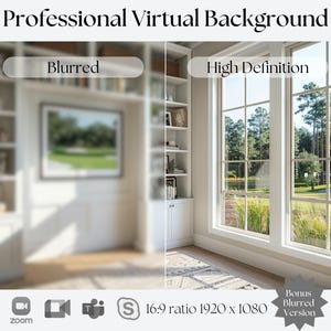 Golf Course Office Background Compatible With Zoom, Teams, Webex, Skype ...