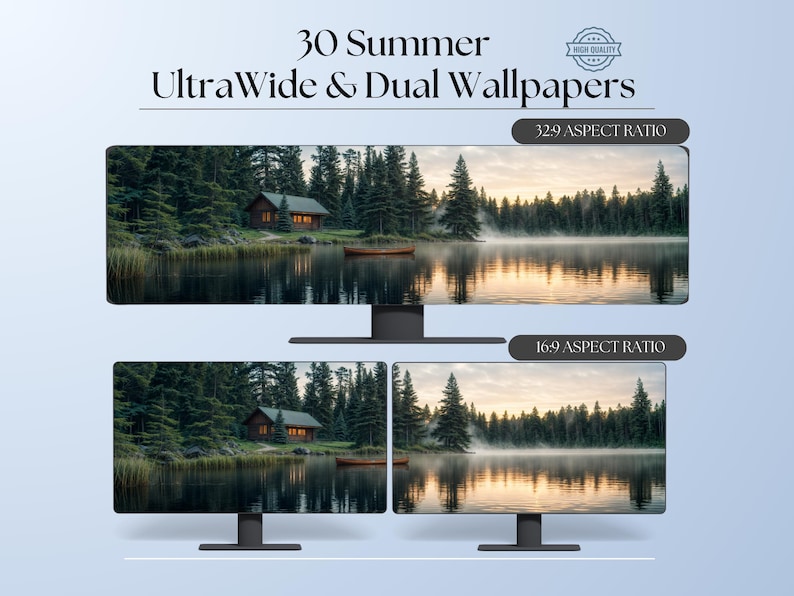 30-pack Summer Wallpaper Bundle for Ultrawide & Dual Monitors | 32x9 ...
