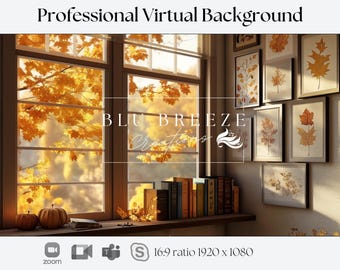 Fall Virtual Background Compatible With Zoom, Teams, Webex, Skype ...