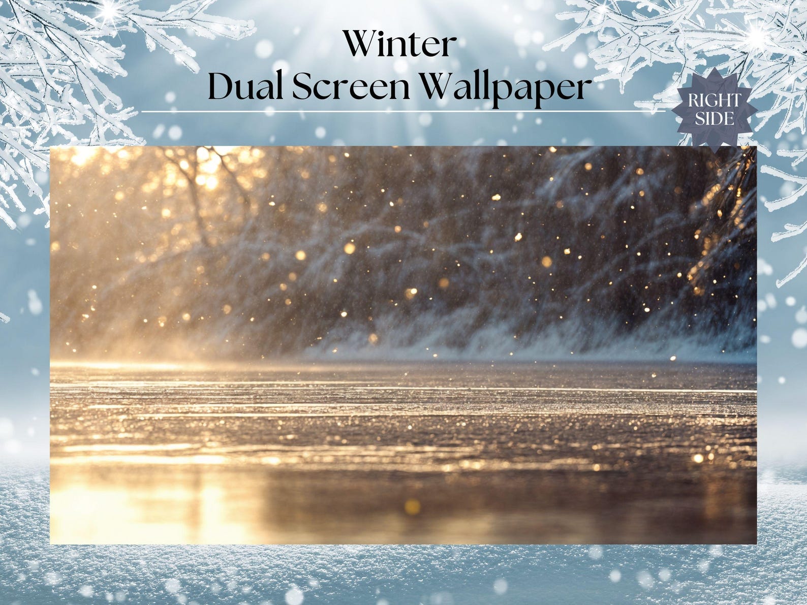 Winter-themed Ultrawide and Dual Monitor Wallpaper High-resolution ...
