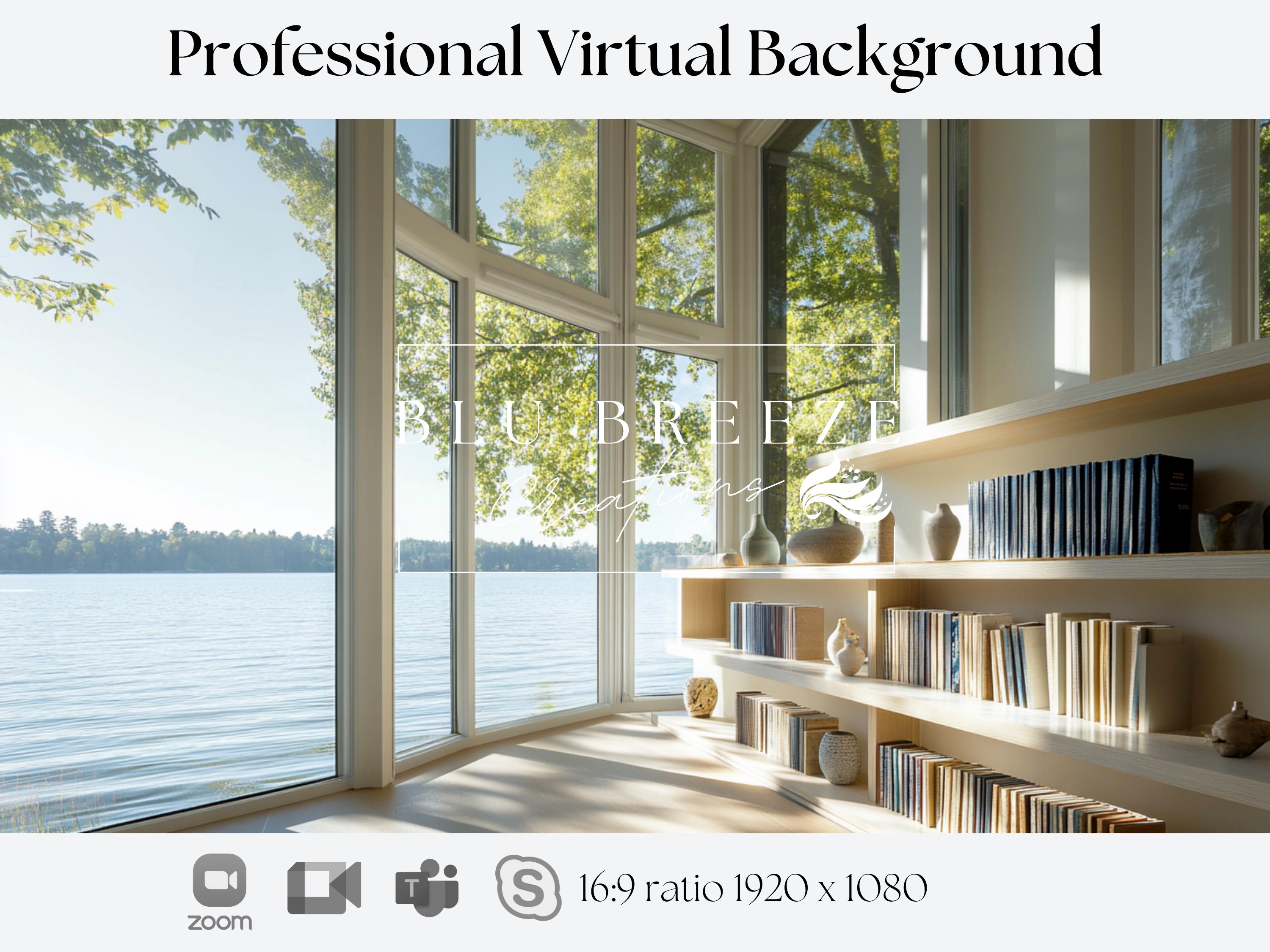 Lake House Virtual Background Compatible With Zoom, Teams, Facebook ...