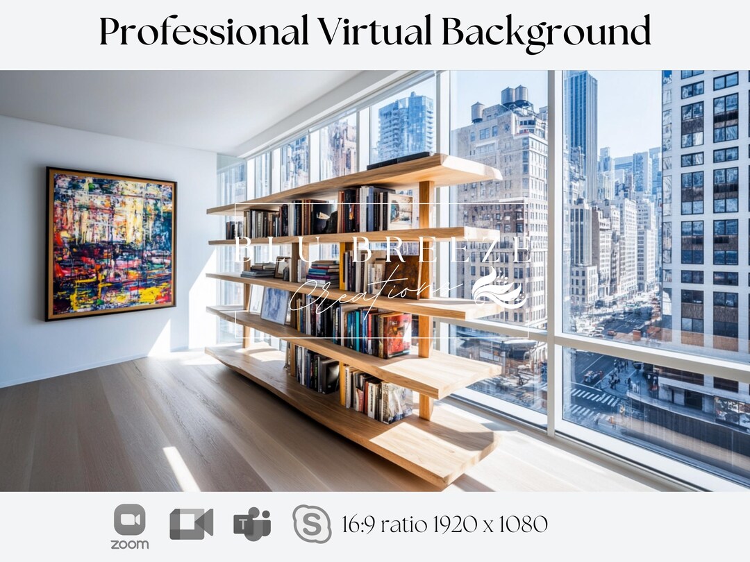 City Background for Zoom, Teams, Skype, and Google Meet Backdrop for ...