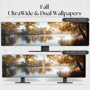 Fall Desktop Wallpaper for Ultrawide and Dual Monitors | 32x9 and 16x9 ...