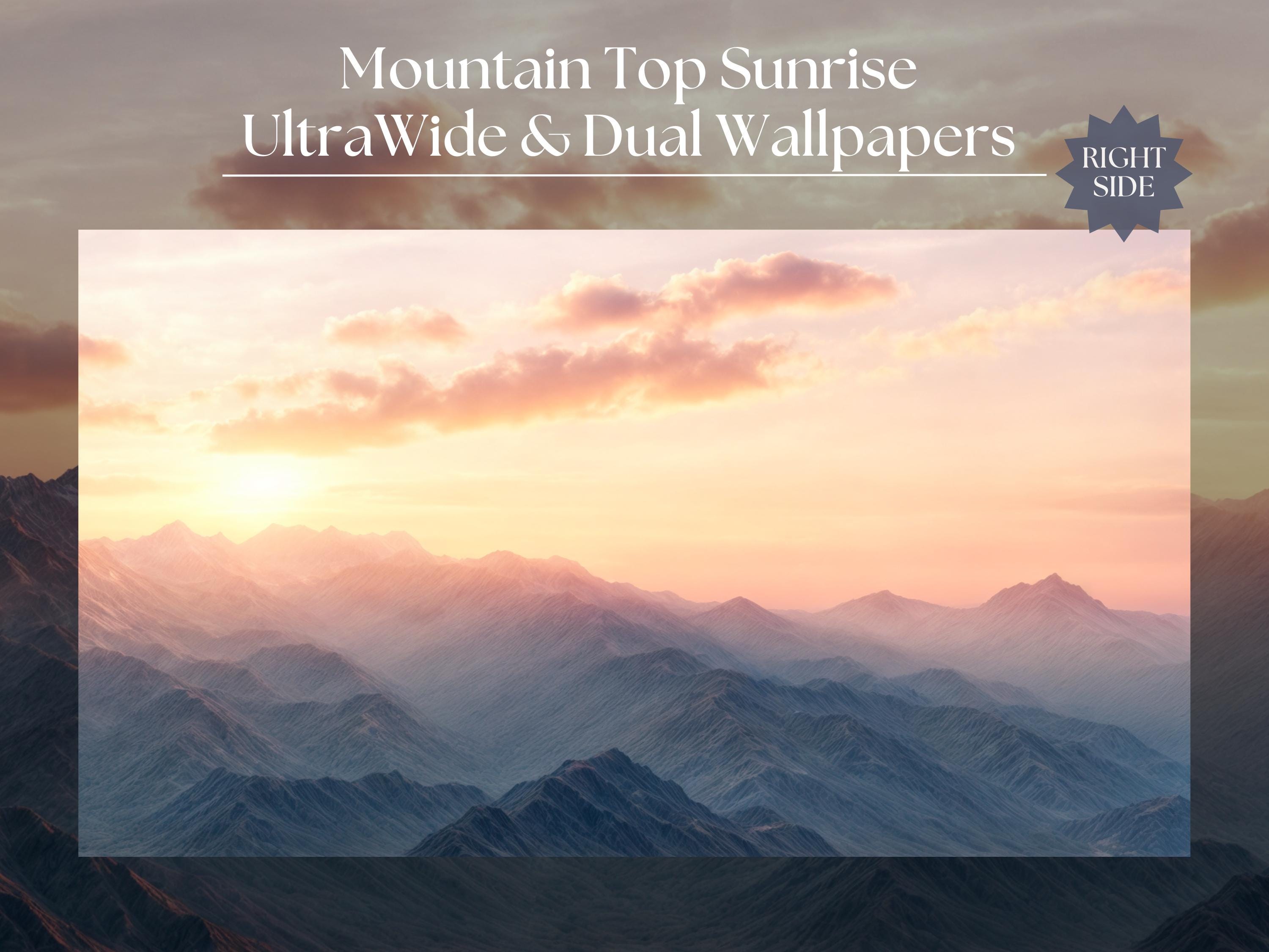 Mountain Sunrise Widescreen Wallpaper