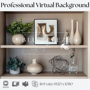 Minimalist Virtual Background for Video Calls - Zoom Google Meet Teams ...