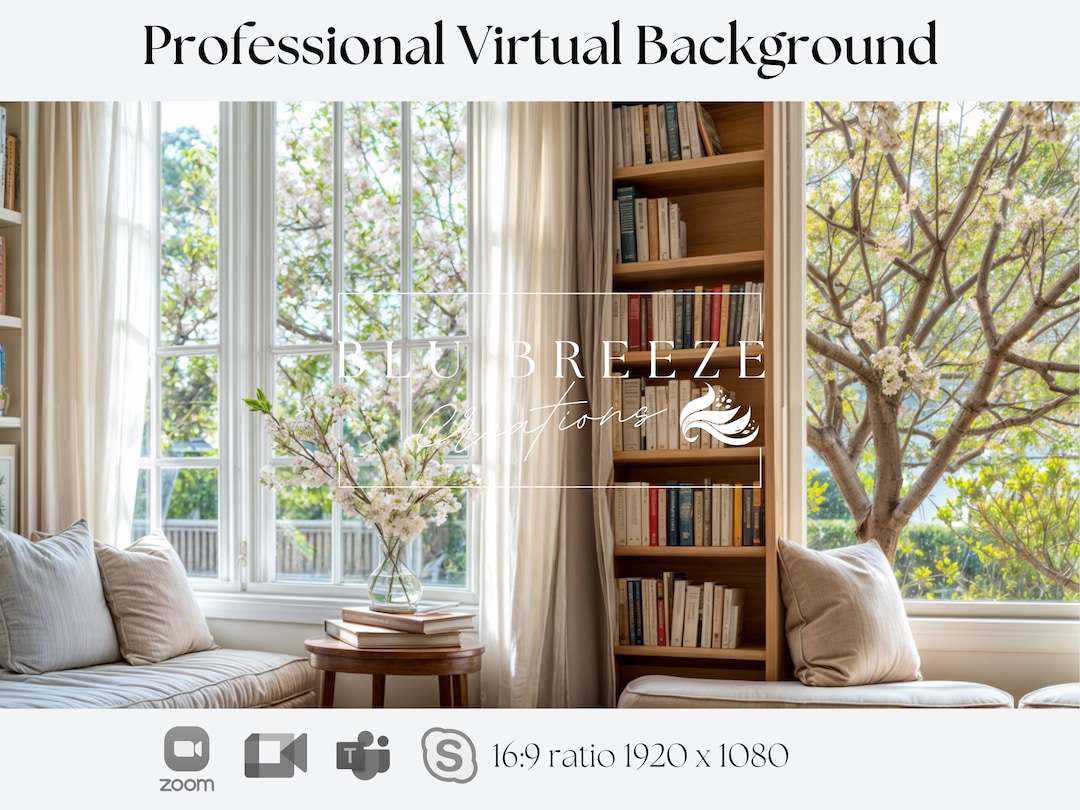 Virtual Background for Zoom Teams Webex Skype Google Meet | Plants and ...