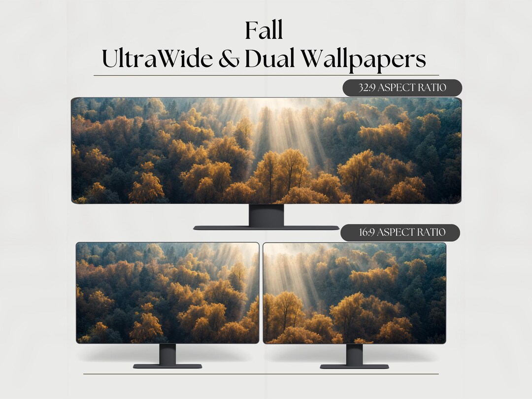 High-resolution Fall Background for Ultrawide and Dual Monitors | 32x9 ...