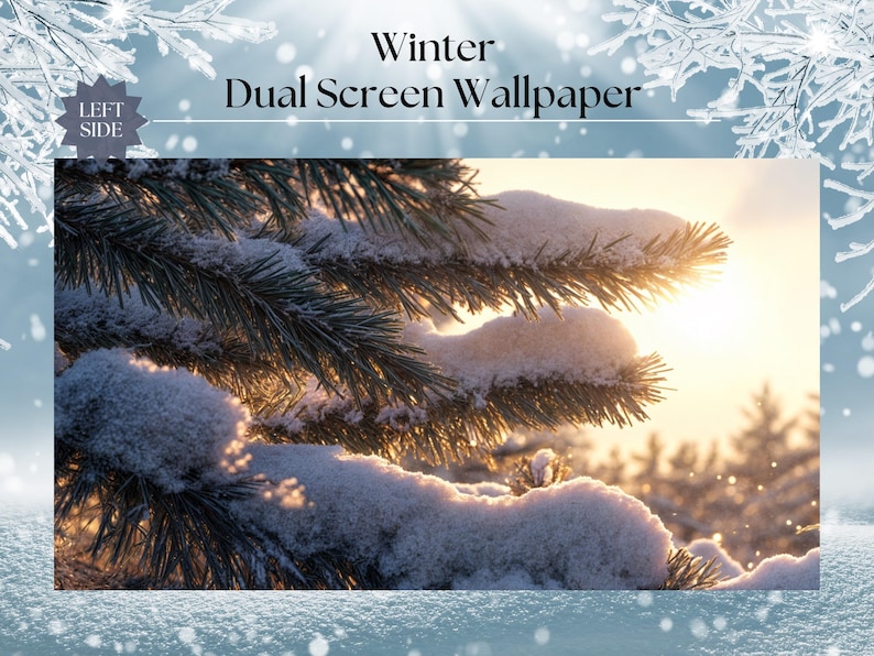 Winter-themed Wallpaper for Ultrawide and Dual Monitors | 32x9 and 16x9 ...