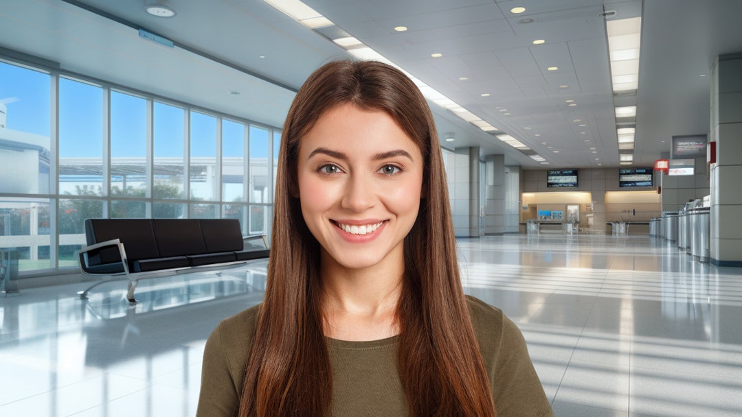 Virtual Background Airport for Zoom, Google, MS Teams, Webex, Skype - Etsy