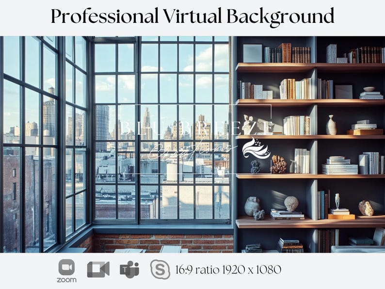 City Background for Zoom, Teams, Skype, and Google Meet Backdrop for ...