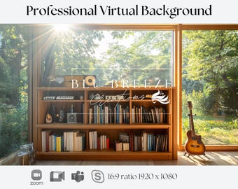 Music Themed Virtual Background | Compatible With Zoom, Teams, Webex ...