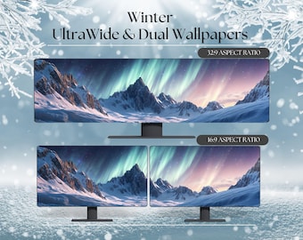 Fall-themed Wallpaper for Ultrawide and Dual Monitors 32x9 and 16x9 ...