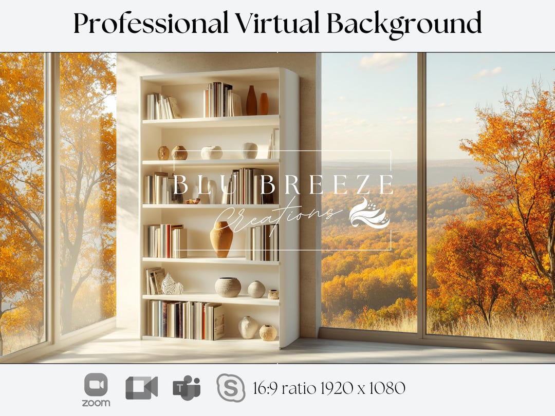 Fall Virtual Background Compatible With Zoom, Teams, Webex, Skype ...