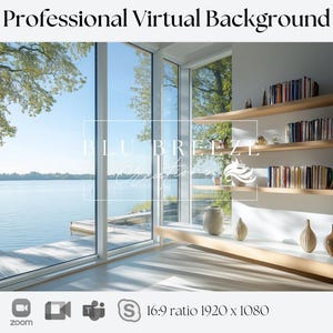 Lake House Virtual Background Compatible With Zoom, Teams, Webex, Skype ...