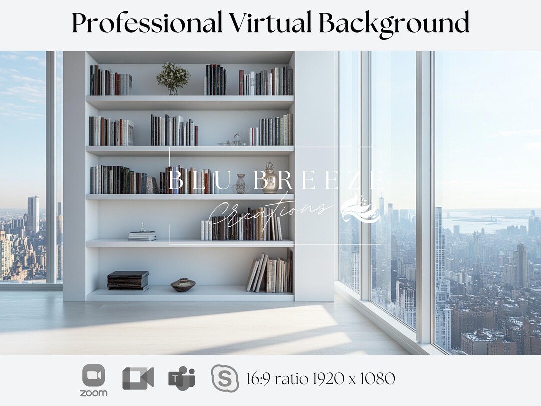 City Background for Zoom, Teams, Skype, and Google Meet Backdrop for ...