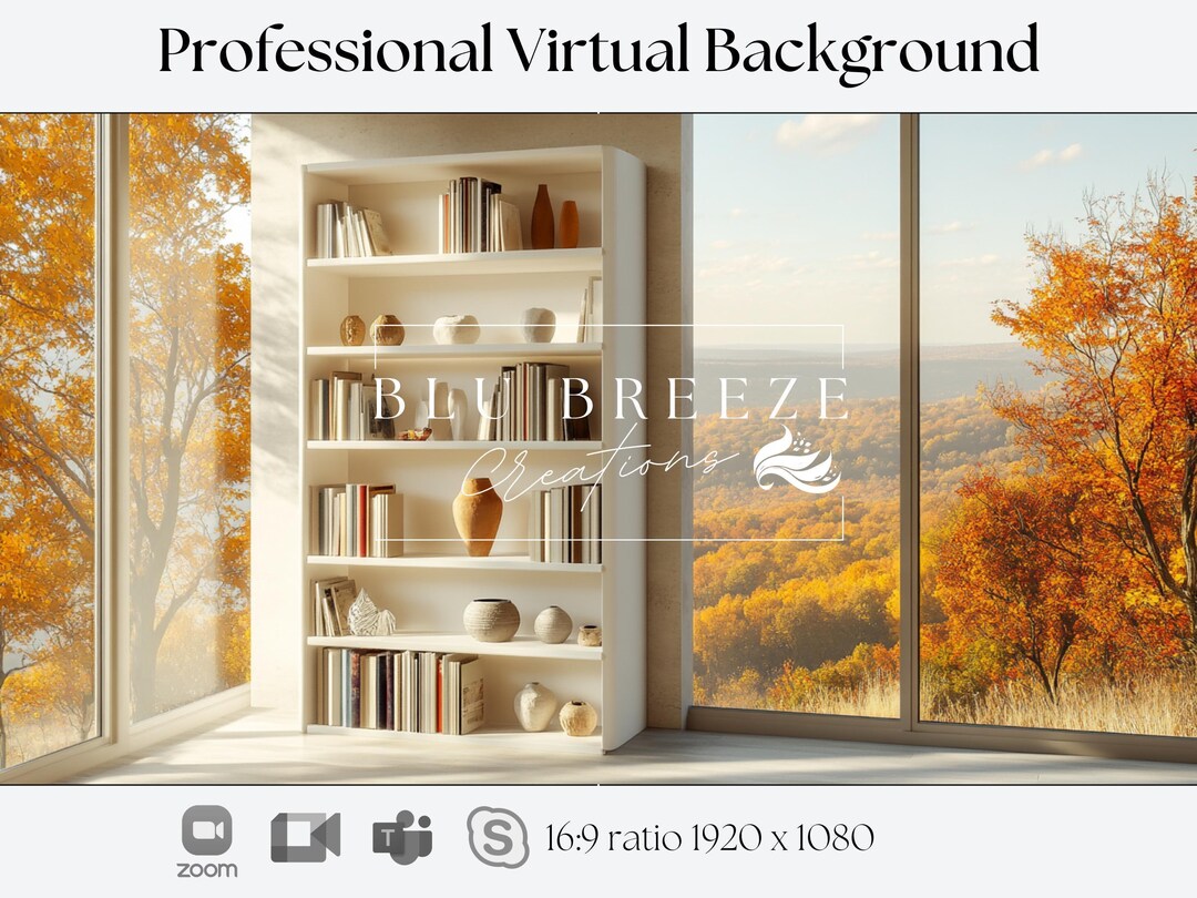 Fall Virtual Background | Compatible With Zoom, Teams, Webex, Skype ...