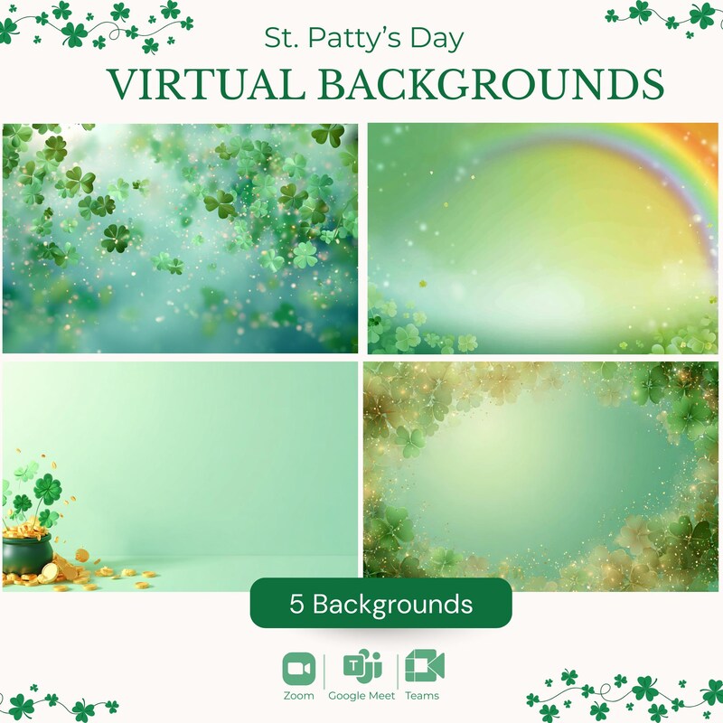 St Patricks Day Teams Background - Etsy