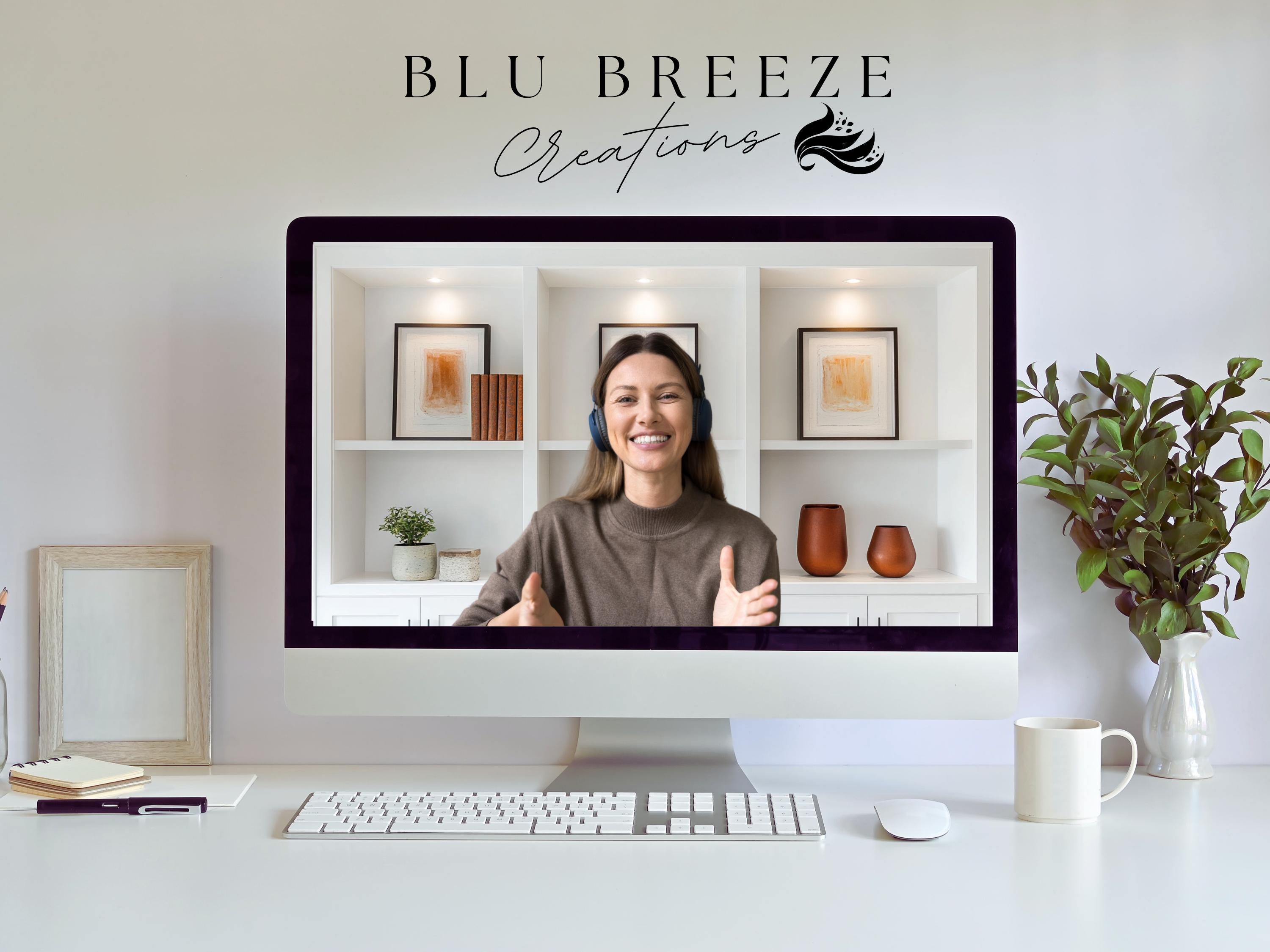 Simple Zoom Background With Recessed Lighting and Red Decor | Virtual ...