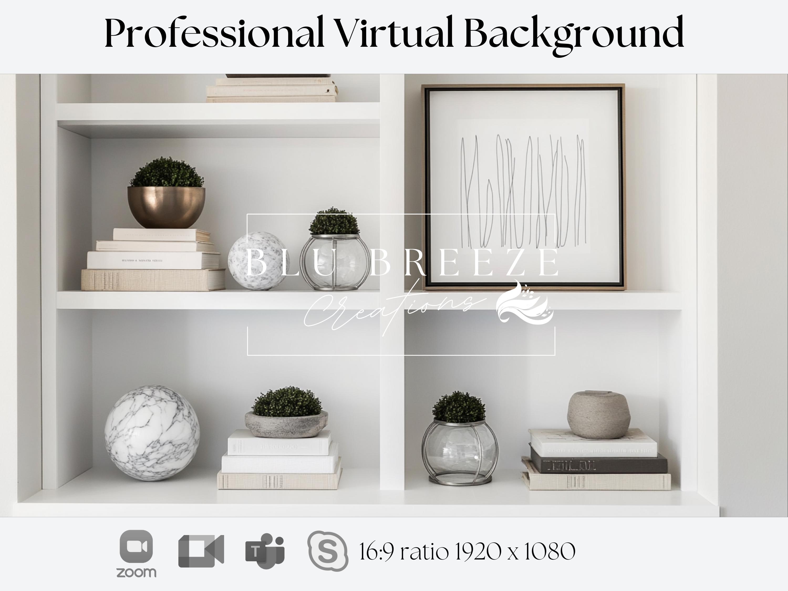 Simple Clean Zoom Background | Virtual Background for Zoom, Google Meet ...