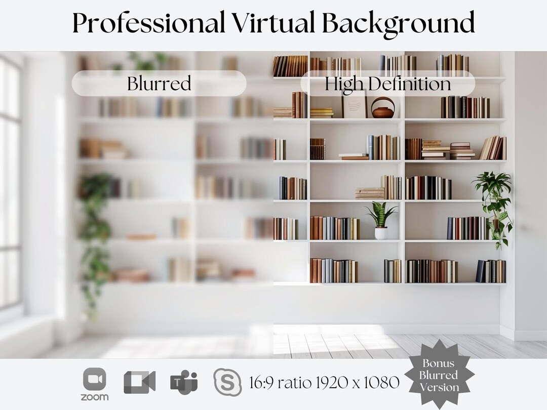 Virtual Background | Compatible With Zoom, Teams, Webex, Skype, Google ...